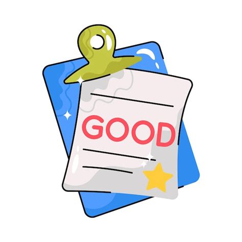 Good Grades Doodle Vector Filled Outline Sticker Eps 10 File Premium