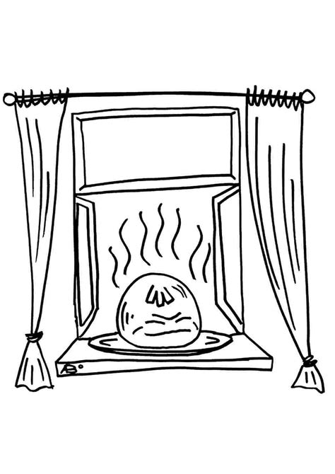 Раскраски Красивое окно Раскраски в формате А4 Окно со шторой Разукраска Цветы на окне