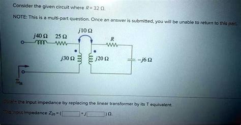 solved consider the given circuit where r 32Ω note this is a multi