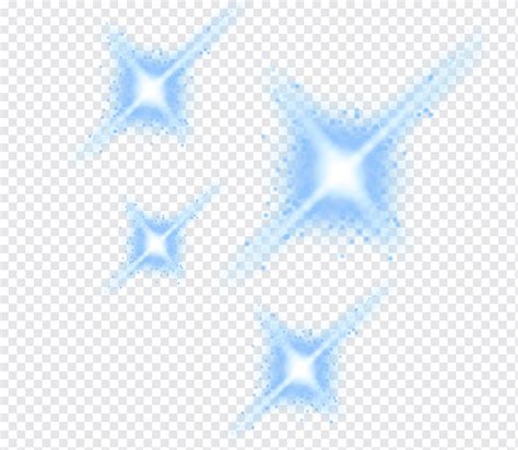 파란 별 파란색 별빛 장식 Png Pngwing