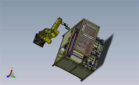 手机自动扫码设备solidworks 2014模型图纸下载 懒石网