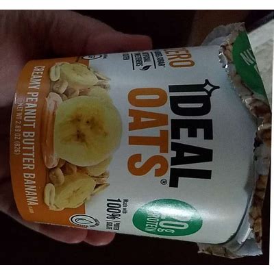 Carbs In Ideal Oats Oatmeal Creamy Peanut Butter Banana Carb Manager