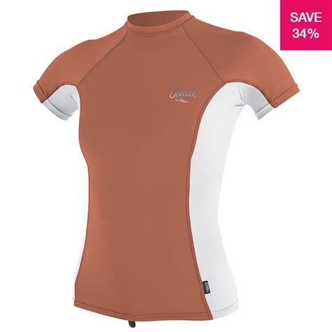 34 Off On Ladies Premium Skins Short Sleeve Rash Guard Onedayonly
