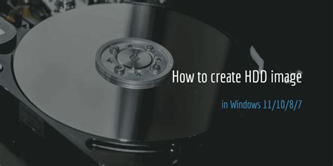 Create Hdd Image