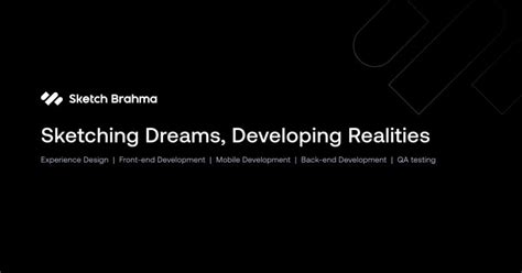 Sketch Brahma Ui Ux Design Company Front End Web Development Back End Development Mobile