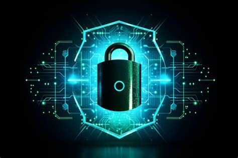 Premium Ai Image Lock With Circuit Pattern Concept Of Data Security Cybersecurity Cyber