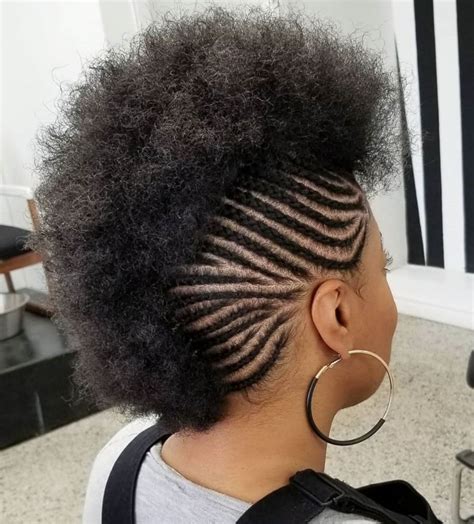 60 Tasteful Protective Hairstyles For Natural Hair Braided Sides