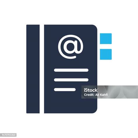 주소록 아이콘입니다 단일 단색 아이콘입니다 벡터 그림입니다 웹 사이트 디자인 로고 앱 템플릿 Ui 등 0명에 대한 스톡 벡터