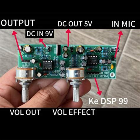 Kit Penguat Mic Mixer Untuk Kit Effect Dsp 99 Lazada Indonesia