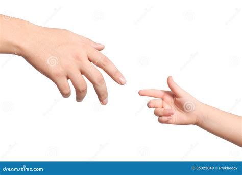 Hands Reaching Towards Each Other
