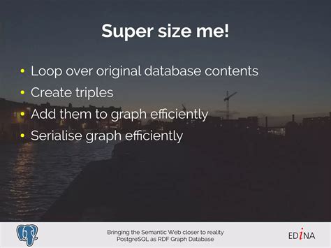 Bringing The Semantic Web Closer To Reality Postgresql As Rdf Graph