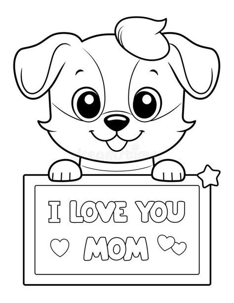 Easy Coloring Page For Mothers Day Mom Birthday Appreciation I Love