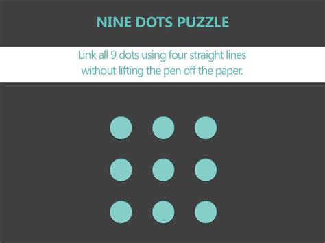 Nine Dots Puzzle Link All