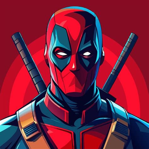 Deadpool Vector Illustration Flat 2 Premium Ai Generated Vector