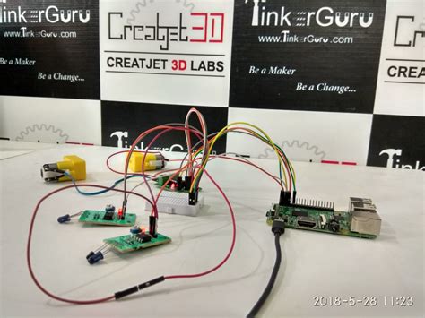 Ir Sensor Controlled Dc Motor Using Raspberry Pi3 By Creatjet3d Labs
