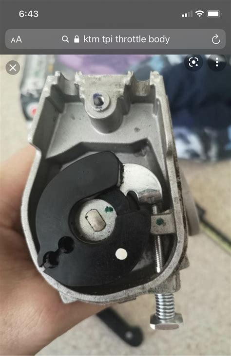 KTM tpi sand in throttle body housing/idle screw - Tech Help/Race Shop - Motocross Forums ...