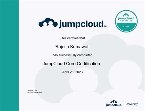 Rajesh Kumawat On Linkedin Successfully Completed The Jumpcloud Core Certification Assessment