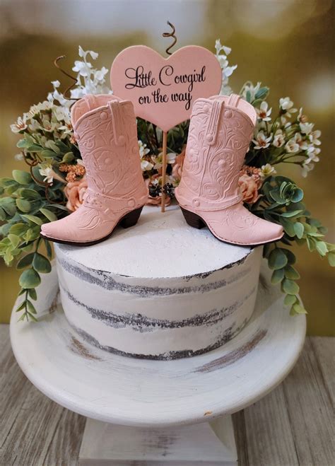 Cowgirl Boots Birthday Party Bridal Shower Girls Cake Topper Western