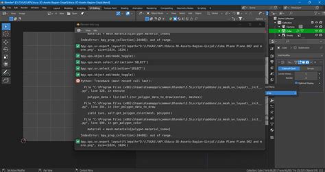 Unable To Export Uv Layouts When This Object Selected Rblender