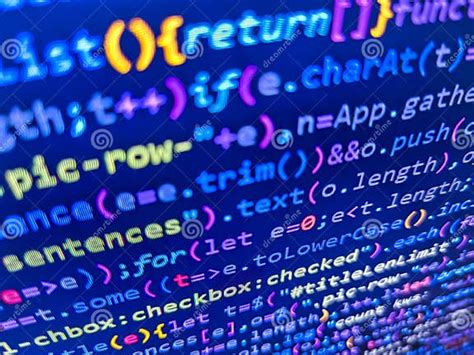 Código Del Lenguaje Javascript En Fondo Blanco Javascript Funciones Variables Objetos Imagen