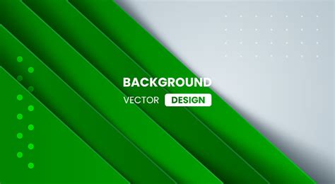 Abstract Green Gradient Papercut Geometric Background Stock
