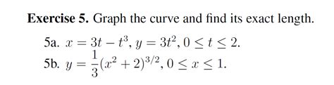 Solved Exercise Graph The Curve And Find Its Exact Chegg