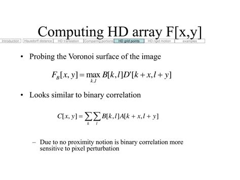 Ppt Chamfer Matching And Hausdorff Distance Powerpoint Presentation