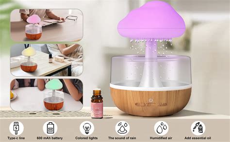 Cheyia Rain Cloud Humidifier Water Drip Diffuser Cute Cheyia Rain Cloud Humidifier Water Drip Diffuser Cute