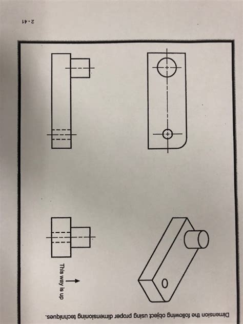 Solved Dimension The Following Object Using Proper Chegg