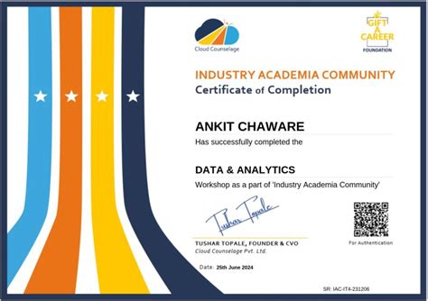 Ankit Chaware On Linkedin Thrilled To Have Participated In An Amazing Workshop On Dataand Analytics