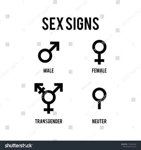 Sex Signs Logo Icon Vector Symbol Stock Vector Royalty Free