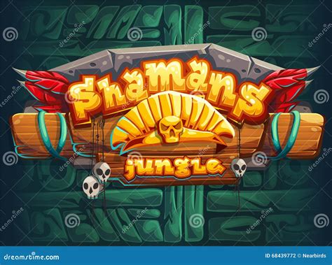 Jungle Shamans Gui Main Window Screen Vector Illustration