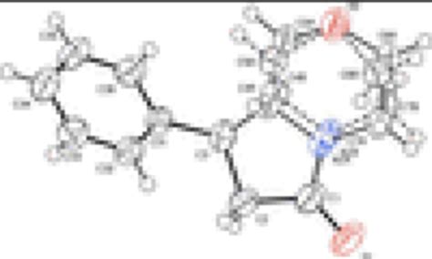 Molecular Structure Of I With The Atom Numbering Scheme Displacement