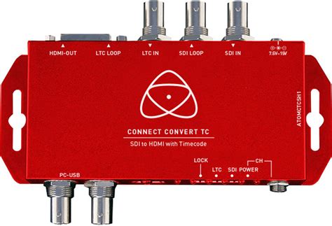 Atomos Atomctcsh1 Connect Convert Tc Sdi To Hdmi Converter With Timecode
