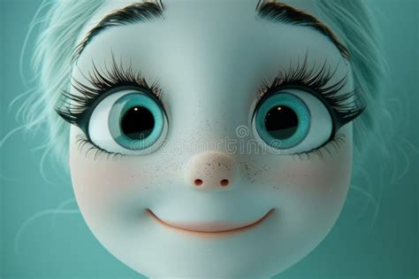 Cartoon Eyes With Eyelashes