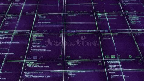 Streaming Digital Data Abstraction With Numbers And Letters In Rows Of
