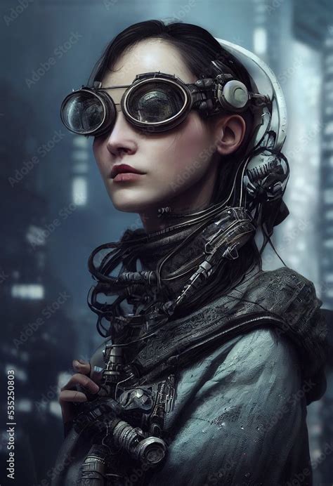 Steampunk Goggles Girl