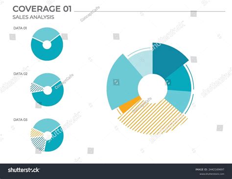 Pie Data Analysis Charts Color Vector Stock Vector Royalty Free 2442169697 Shutterstock