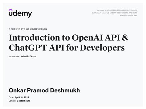 onkar pramod deshmukh on linkedin thankyou learning chatgpt openai