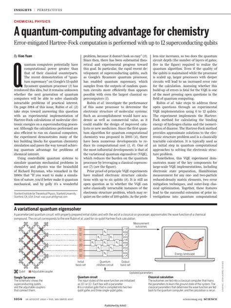 A Quantum Computing Edge For Chemistry Pdf Quantum Computing