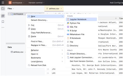 Create And Edit Jupyter Notebooks Dataspell Documentation
