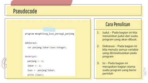 Algoritma Pemrograman Nlp Pseudocode Dan Flowchart Ppt