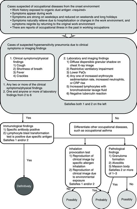 Occupational Hypersensitivity Pneumonia Diagnostic Flowchart From
