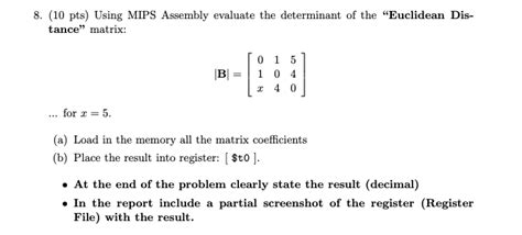 8 10 pts using mips assembly evaluate the