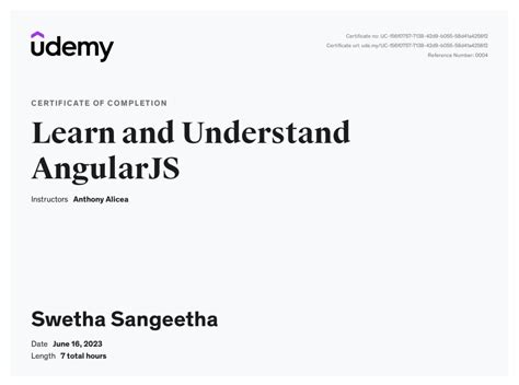 Swetha S On Linkedin Udemy Course Completion Certificate
