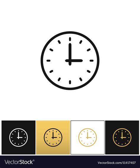 Clock Sign Or Simple Time Icon Royalty Free Vector Image