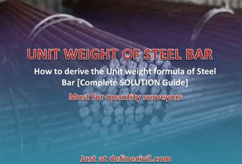 How Much Does Rebar Weight Per Foot SOLVED Definecivil