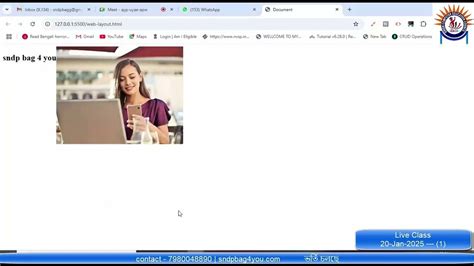 Html And Css Web Layout Design Part 1 Live Class Tutorial For Beginners