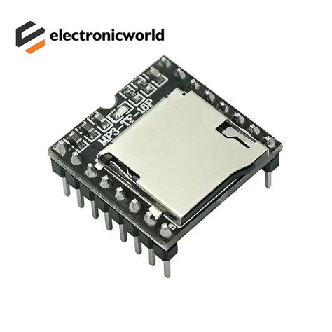 1 10pcs Dfplayer Mini Mp3 Player โมดูล V3 0 16p Tf Card U Disk Df เครื่องเล่นเสียงโมดูลบอร์ด