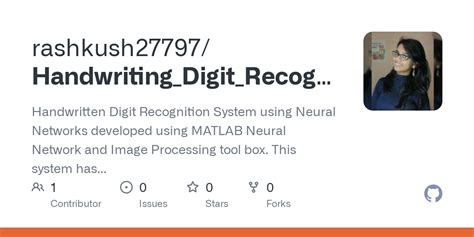 Github Rashkush27797handwritingdigitrecognition Handwritten Digit